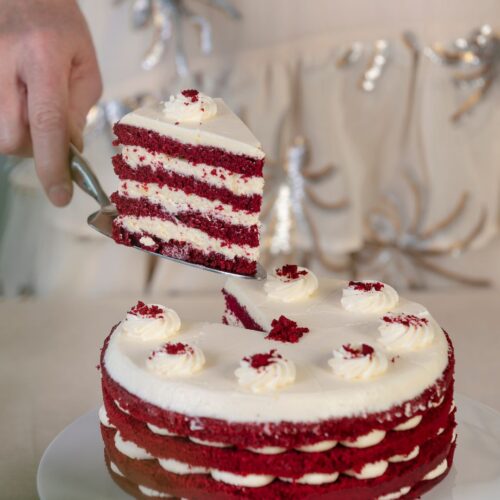Red Velvet Tier Cake - Shingle Inn City Hall